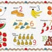 Kids Spanish Number and Food Chart Placemat