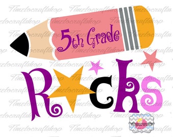 5th grade rocks | Etsy