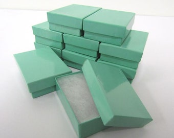 100 Pack Teal Blue Boxes 3.25 x 2.25 x 1 in // ECONOMY SIZE