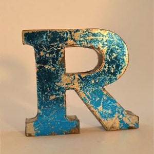 Metal letter r | Etsy