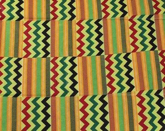 Orange kente cloth | Etsy