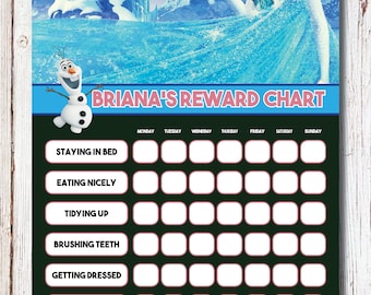 Frozen chore chart | Etsy