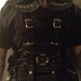 Post Apocalyptic Black Leather Tactical Vest L-3XL