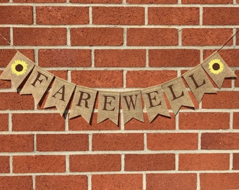 Farewell banner | Etsy