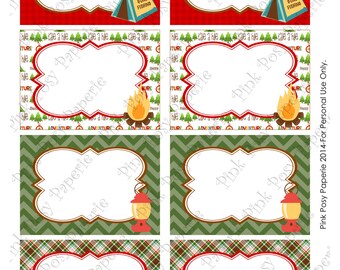 Camping food labels | Etsy