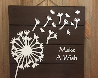 Dandelion wish art | Etsy