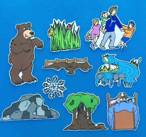 Going on a Bear Hunt Felt Board Story / Flannel Board Set/
