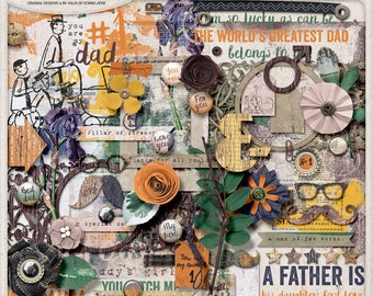 Printable Journal Cards Father's Day Digital Download