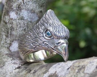 Mens eagle ring | Etsy