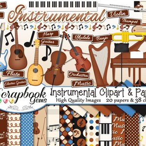 Guitar clipart | Etsy