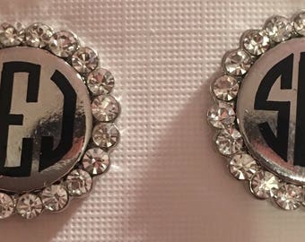 Rhinestone monogram | Etsy