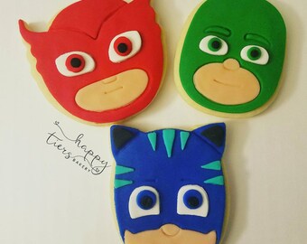 Pj mask cookies | Etsy