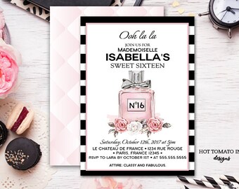 Chanel invitation | Etsy