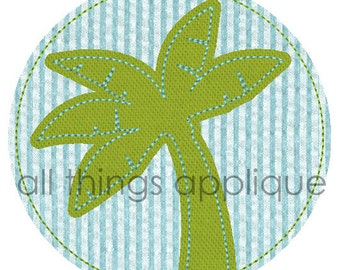 Palm tree applique | Etsy