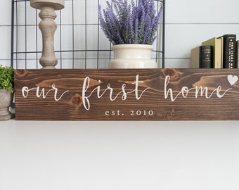 Our first home sign | Etsy