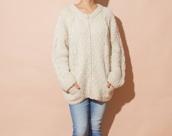 Chunky knit sweater | Etsy