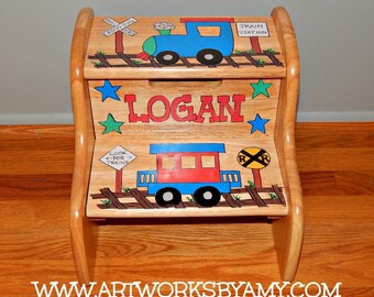 Childrens Two Step Personalized Step Stool