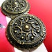 Celtic Shield Metal Buttons Antique Brass Color Shank 1