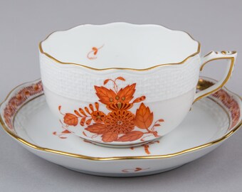 Orange tea cup | Etsy