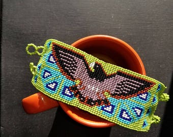 Huichol bracelet | Etsy