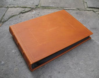 Photo AlbumRustic Leather Photo Album Scrapbook Style Pages