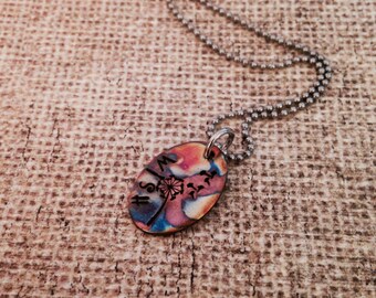Flame necklace | Etsy