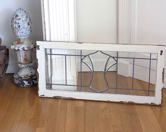 Antique stained glass window | Etsy