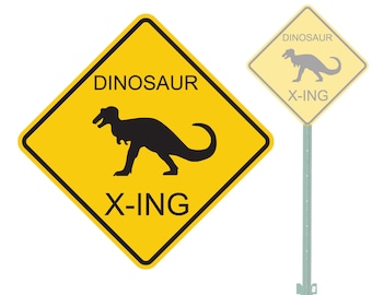 Dinosaur crossing | Etsy
