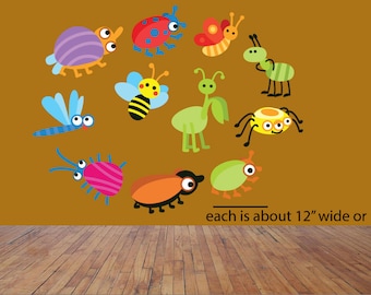 Bug wall decals | Etsy