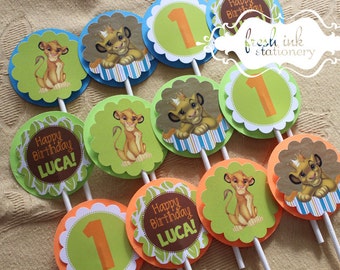 Simba cupcake topper | Etsy