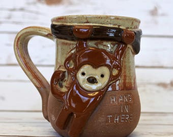 Monkey mug | Etsy