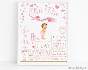 1st birthday poster | Etsy