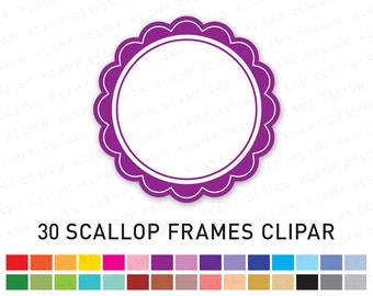 Scalloped frame | Etsy