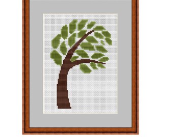 Old tree cross stitch pattern tree cross stitch cross stitch