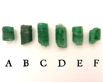 Uncut emerald | Etsy