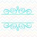 SPLIT MONOGRAM FRAMES Machine Embroidery Design Set of 4