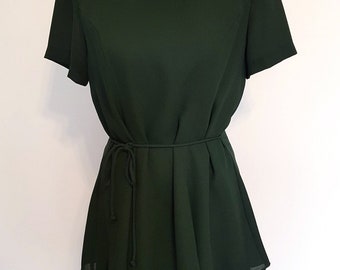 Forest green dress | Etsy