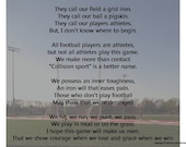 Items similar to Football Players Poem Digital Download, Athletes Poem ...