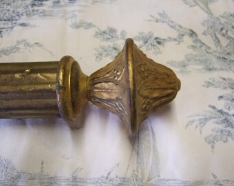 Brass curtain rod | Etsy