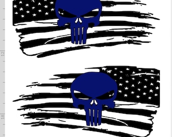 Punisher flag | Etsy