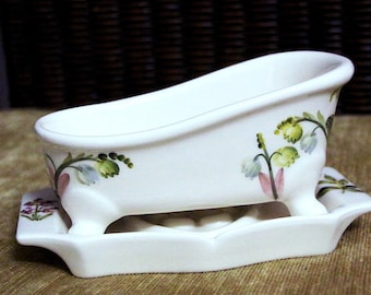 Porcelain soap dish | Etsy