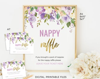 Guess How many in the jar Game Printable Girl Baby Shower