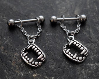 Vampire teeth ring | Etsy