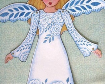 INSTANT DOWNLOAD Paper Doll Digital Printable Collage Sheet