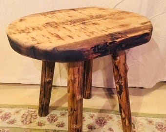 Log stool | Etsy