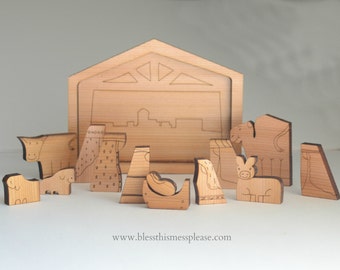 Nativity puzzle | Etsy