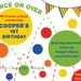Bounce on Over Invitation Bounce Ball Invite Color Ball