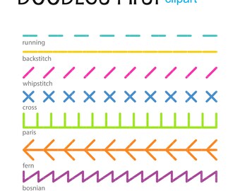 Stitch clip art | Etsy