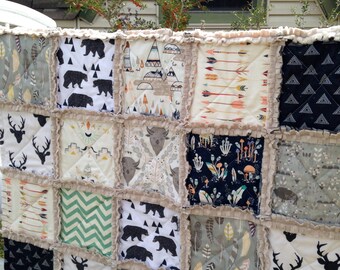 Bear rag quilt | Etsy