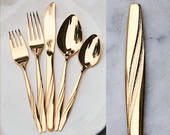 Gold flatware | Etsy